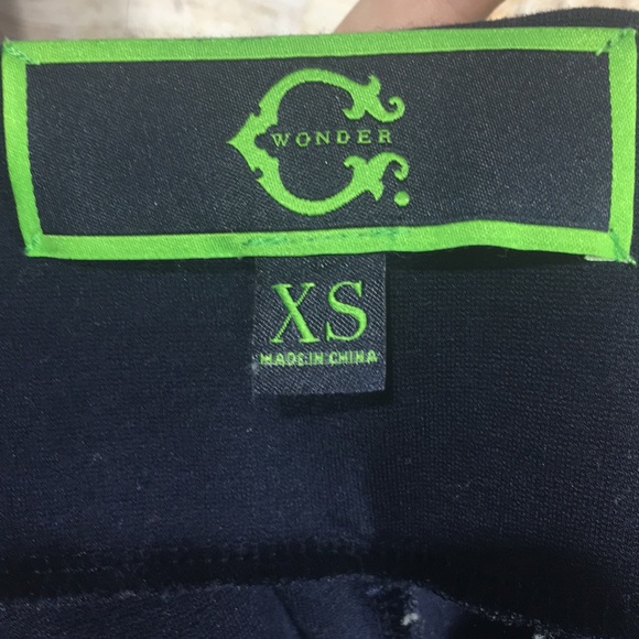 C. Wonder | Dresses | C Wonder Navy Blue Dress With Leather Shoulders ...